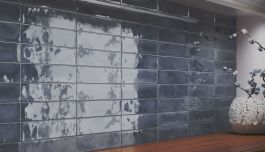 Splendours Blue Night (Crackle Glaze) 7.5 x 30cm Irwin Tiles & Hardwood ...
