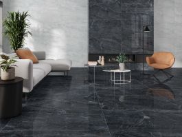 Sublime Dark Grey Glossy 59x119cm Irwin Tiles & Hardwood Flooring